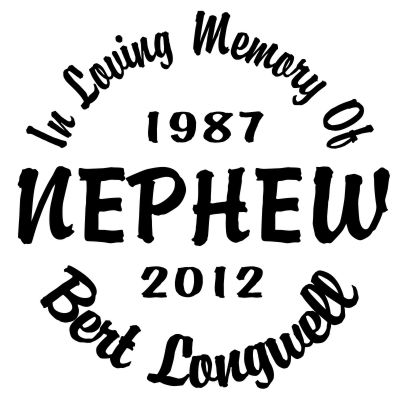 BROTHER Custom Memorial Die-Cut Vinyl Car Decal - Designer Series ...